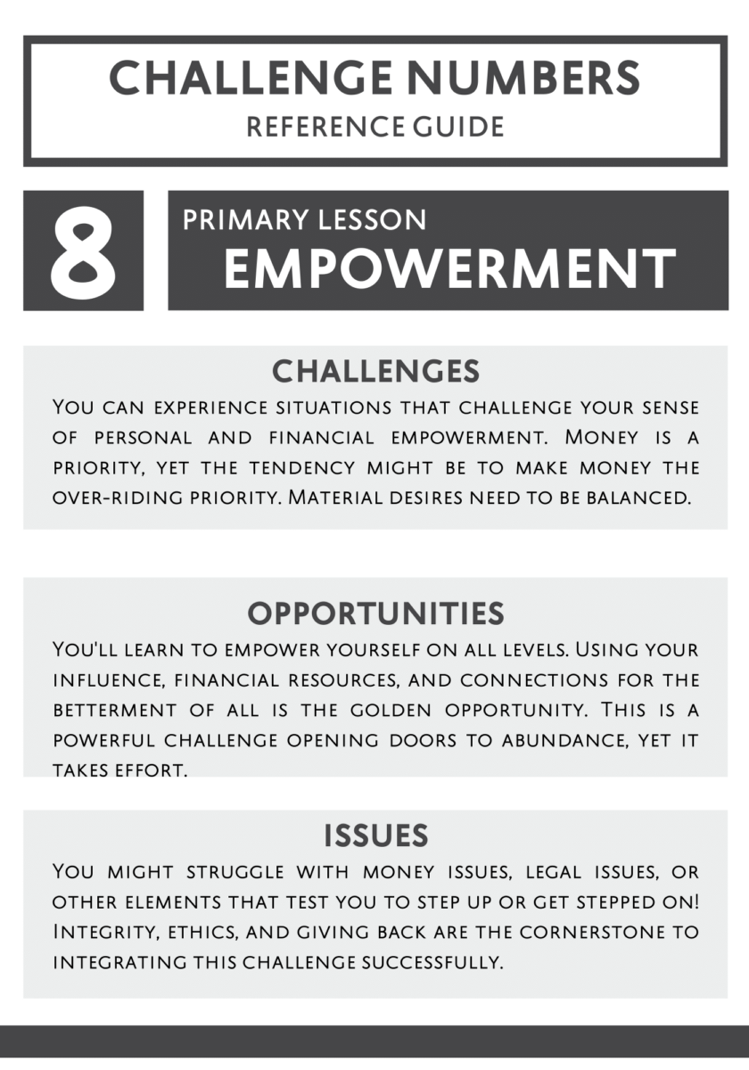 8 Challenge | A Struggle To Empower Yourself – Felicia Bender